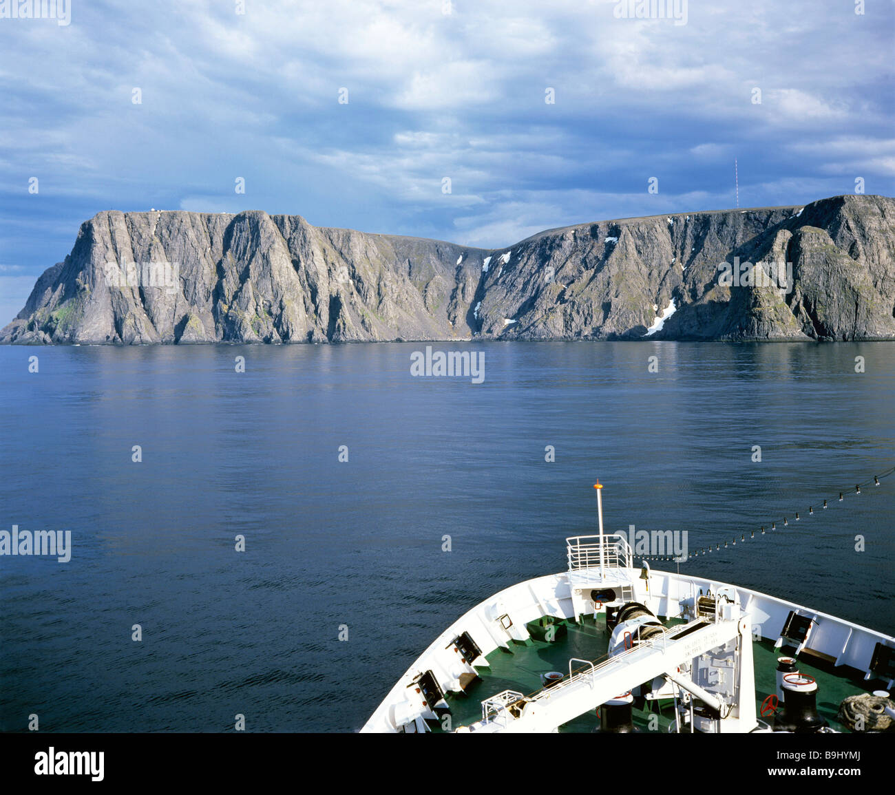 Nordkapp-Felsen, Kinarodden, Schiefer-Plateau, Insel Mageroya, Norwegen ...