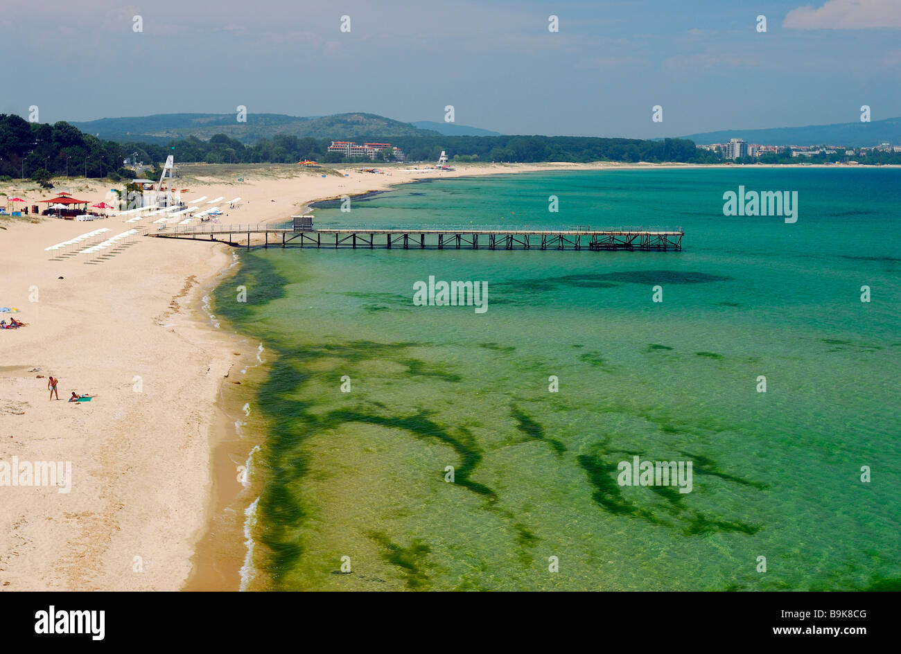 Bulgarien, Schwarzes Meer Region, Primorsko, Strand Stockfotografie - Alamy