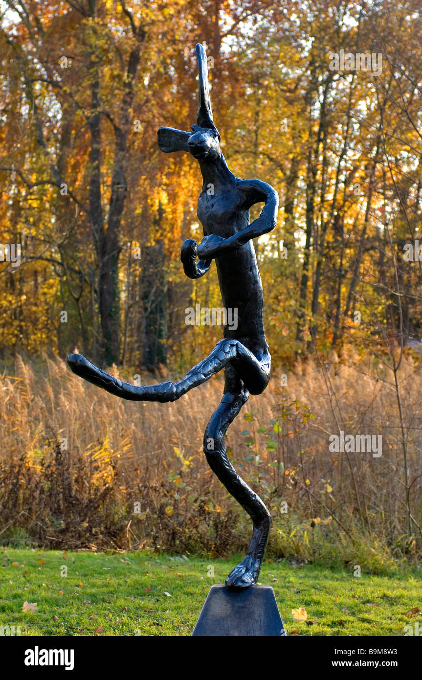 Frankreich, Bas-Rhin, Straßburg, Burg von Pourtales, Skulpturenpark ...