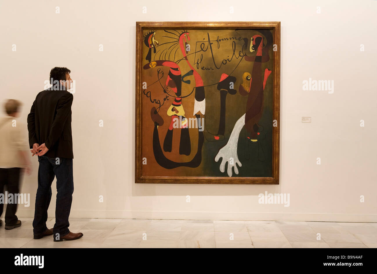 Spanien, Madrid, Museo Reina Sofia, Schnecke, Frau, Blume, Stern von ...