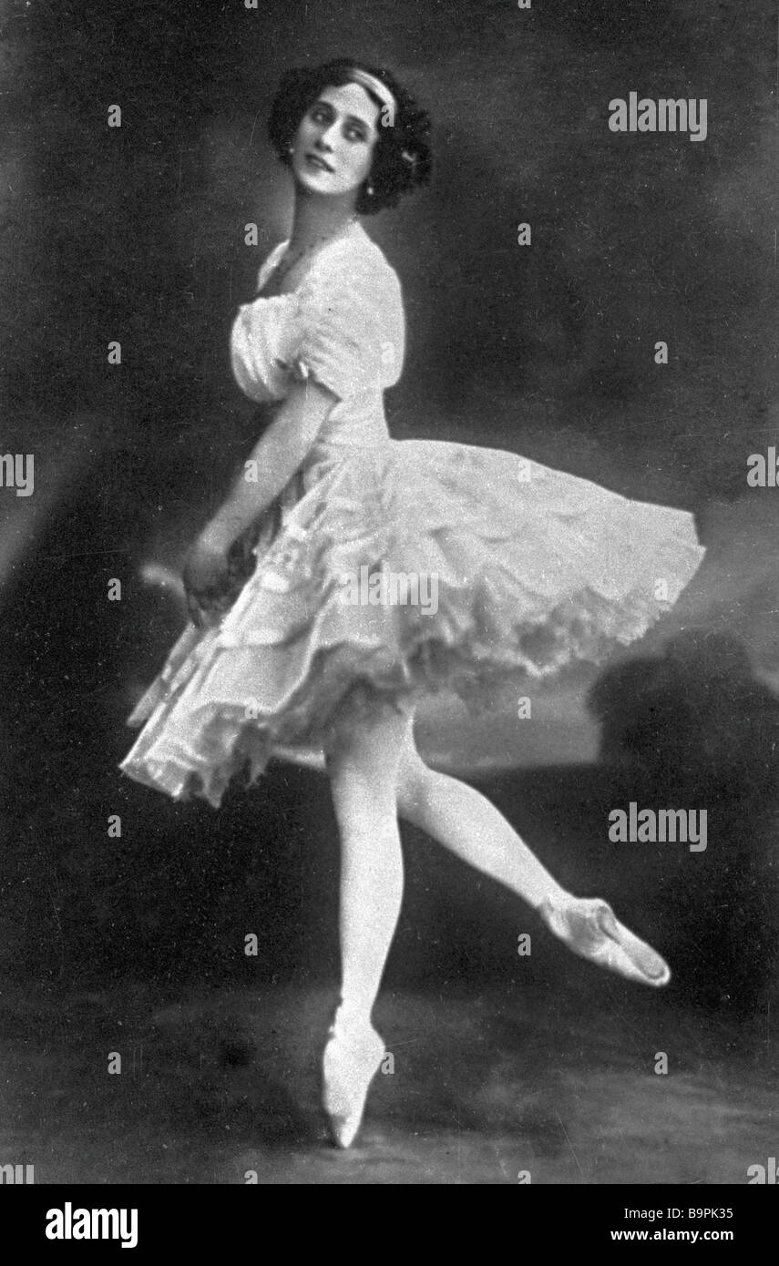 Renommierten russischen Ballerina Anna Pavlova reproduziert Foto ...