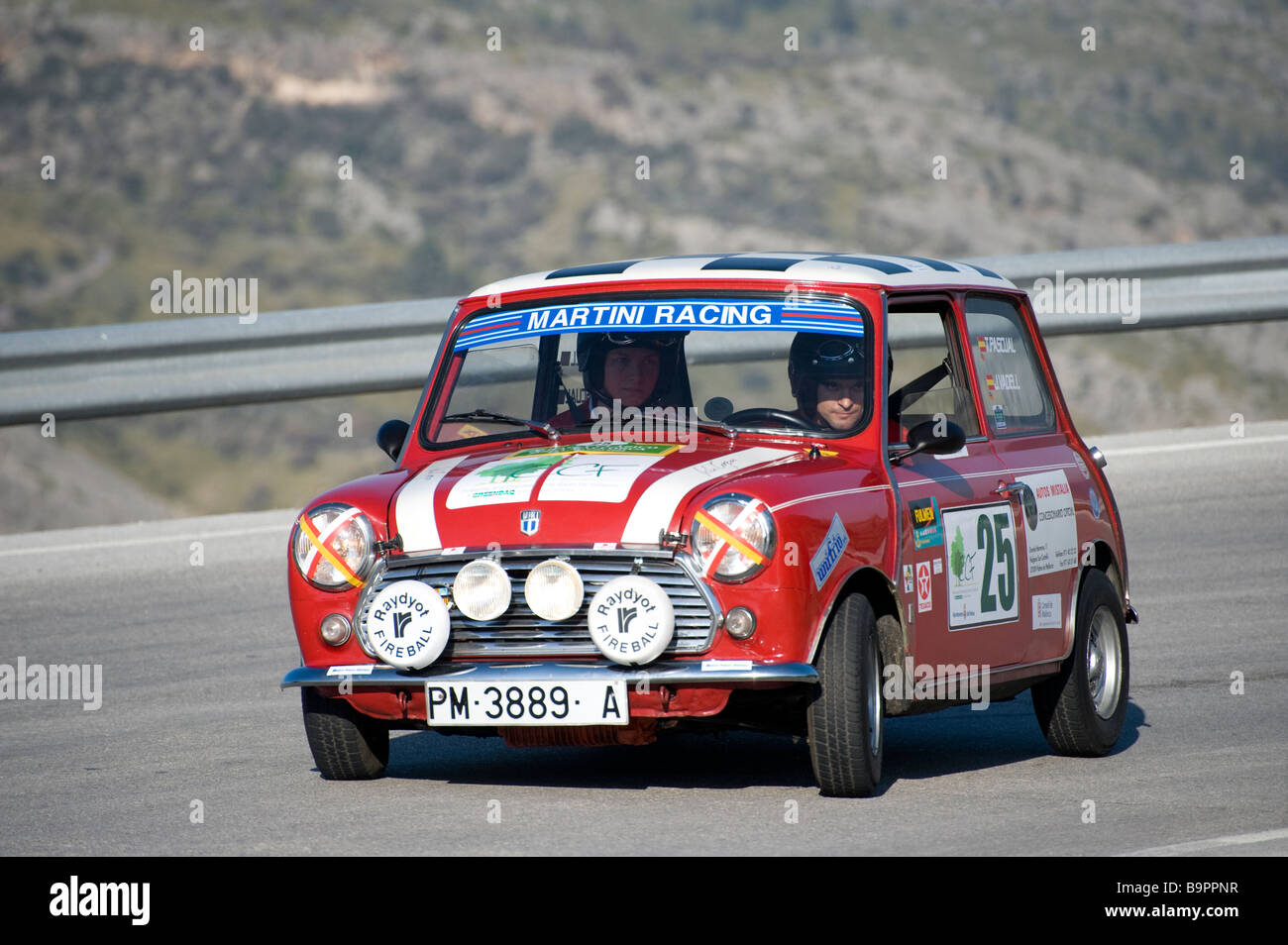 Rot 1971 Mini 1000 Autorennen in der Classic-Rallye Mallorca ...
