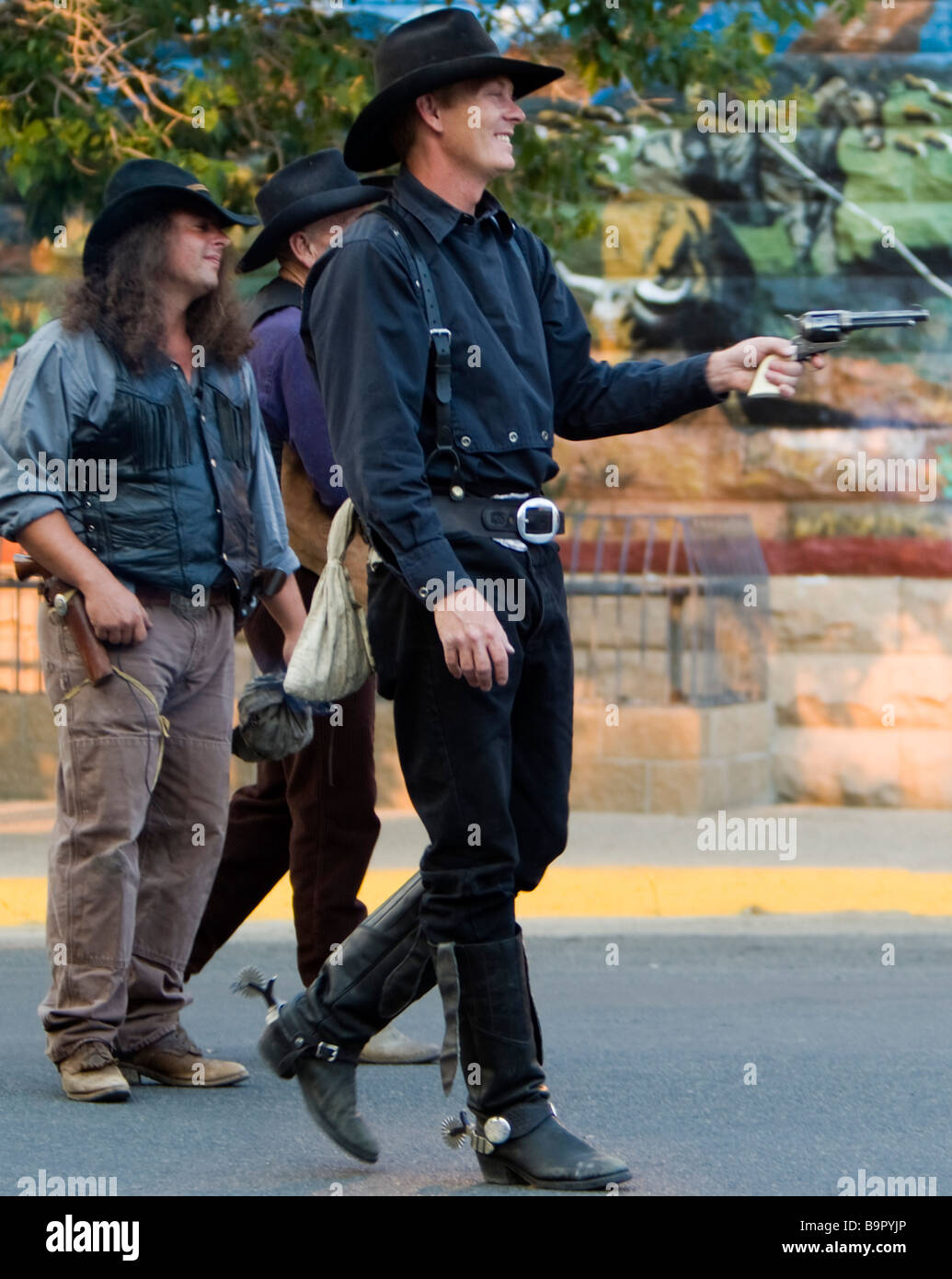 Old west cowboy reenactment frontier -Fotos und -Bildmaterial in hoher ...