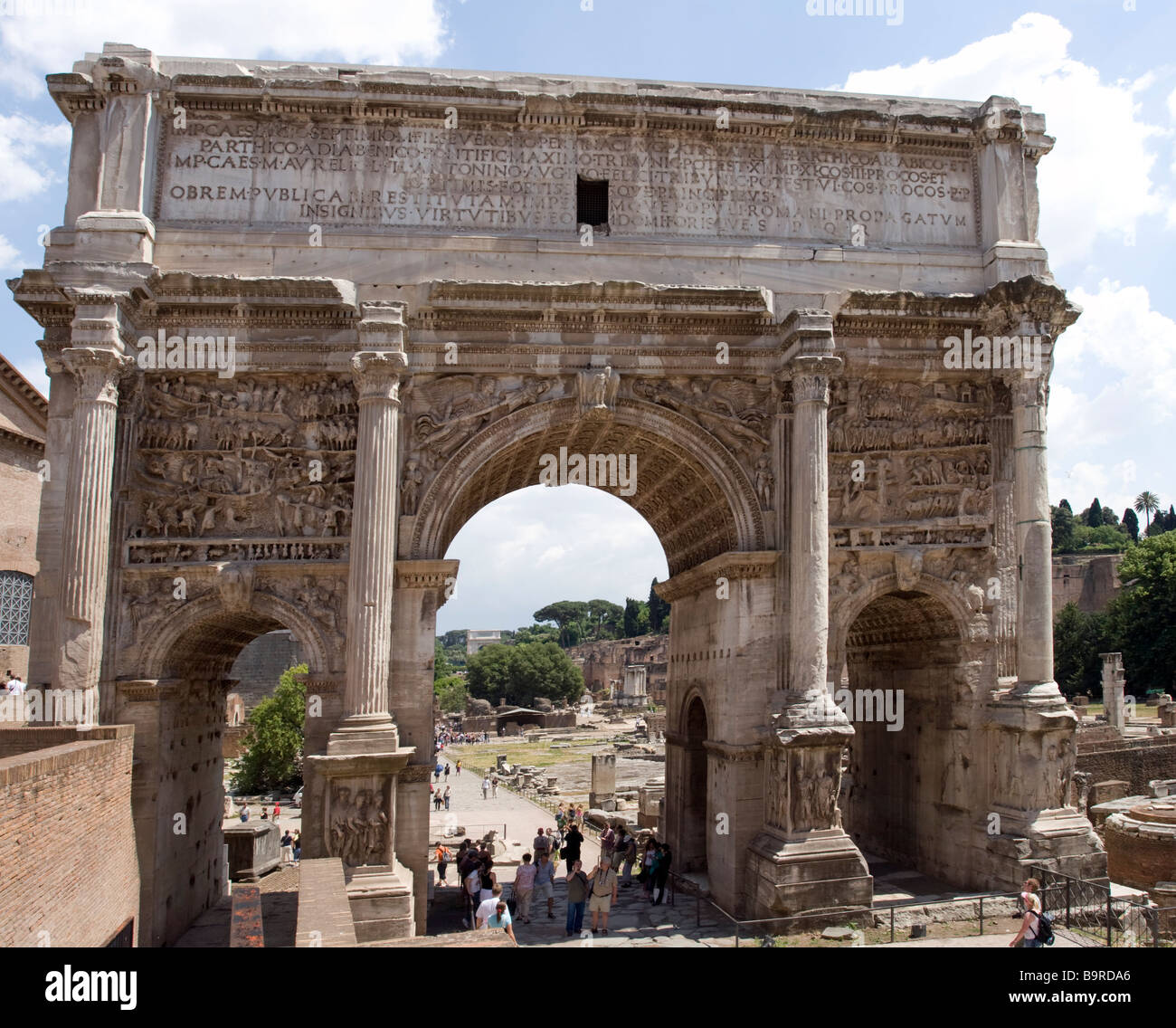 Triumphbogen des Septimius Severus Forum Romanum Rom Italien ...