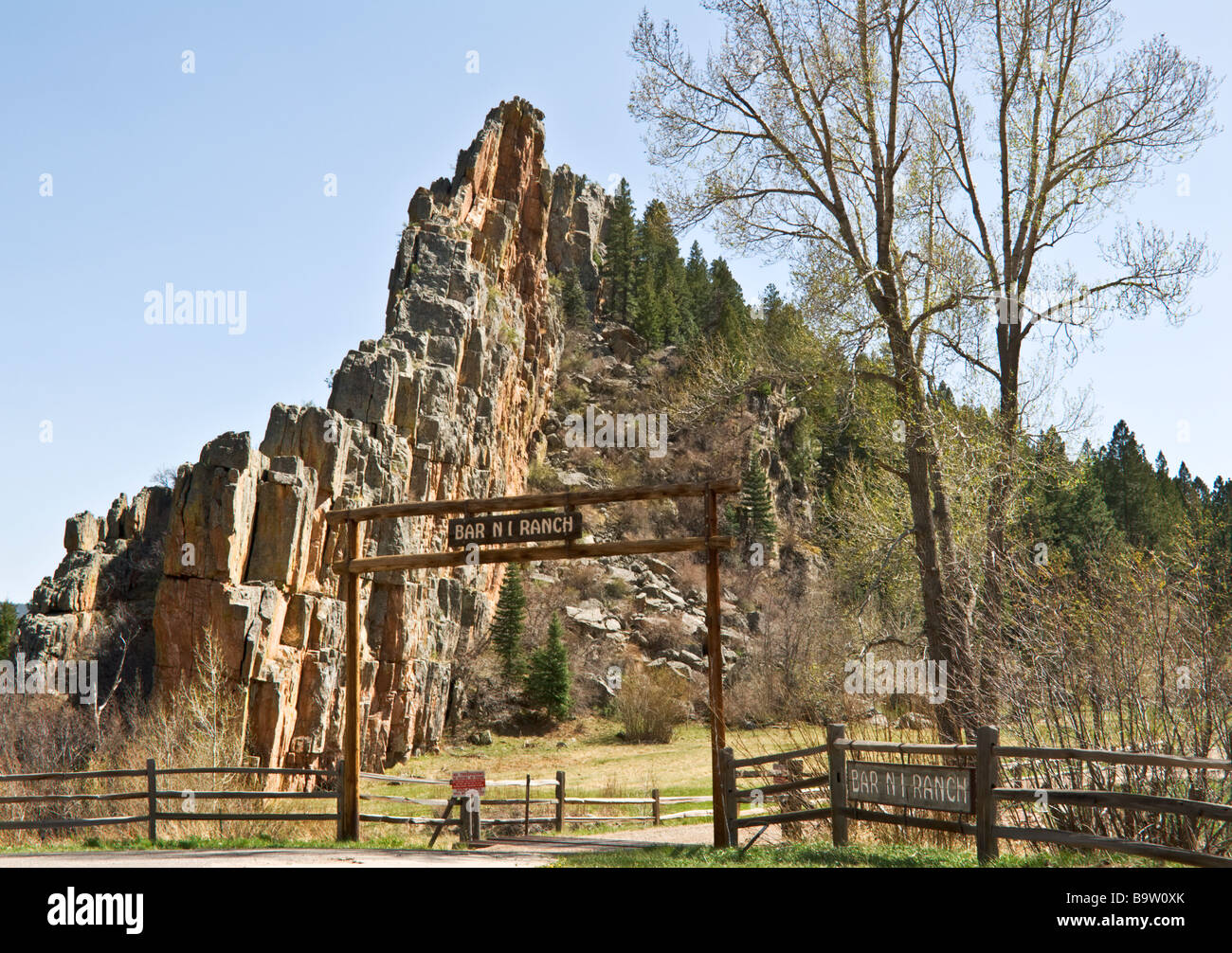 Colorado Scenic Highway Legenden Stonewall Tal benannt nach vertikalen ...