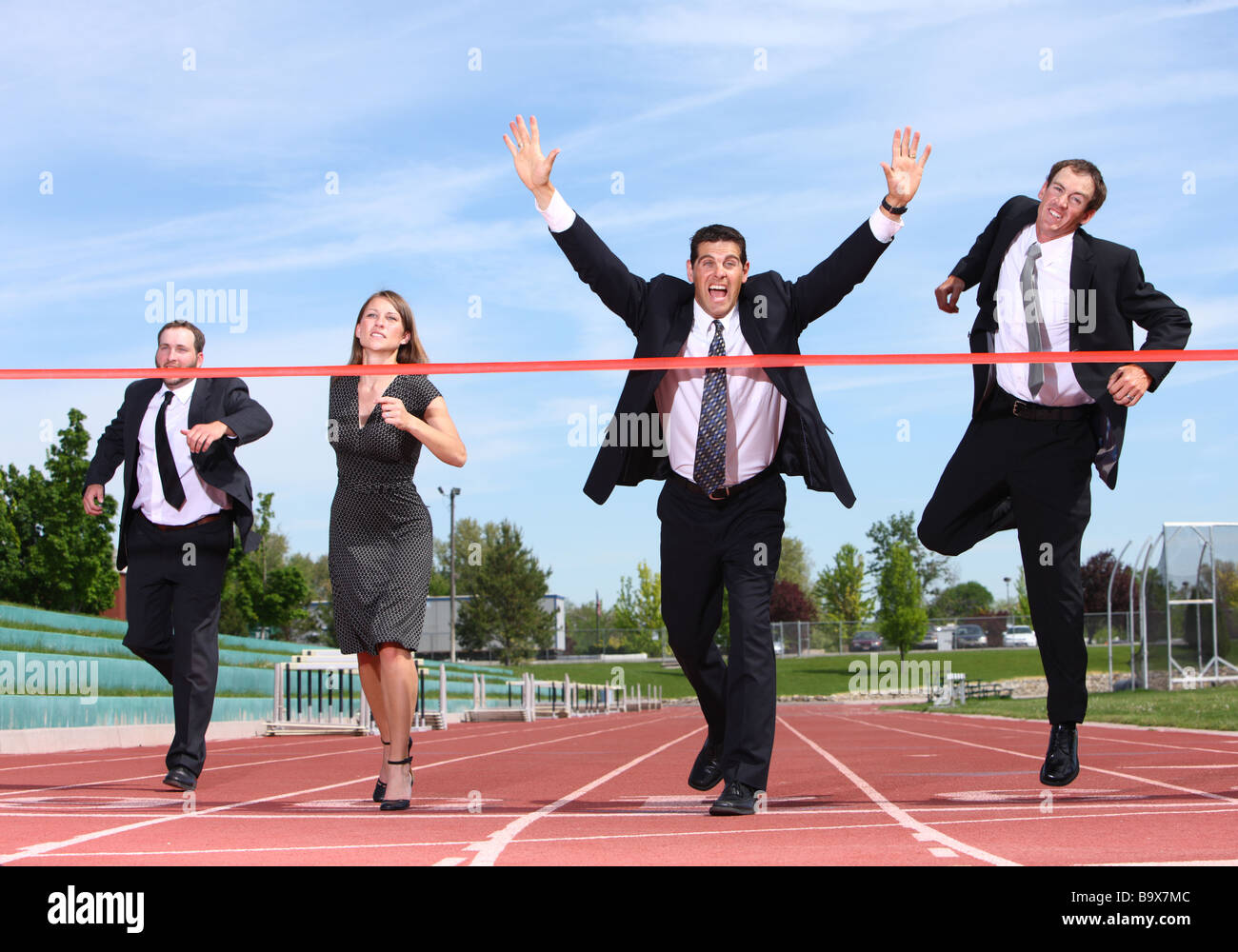 Auf Der Ziellinie Stockfotos und -bilder Kaufen - Alamy