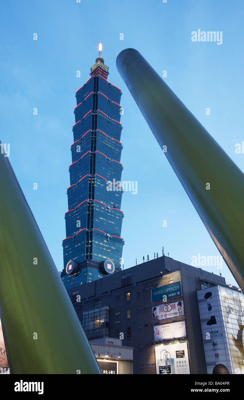 Taipei 101 Turm Bau Stockfotos und -bilder Kaufen - Alamy