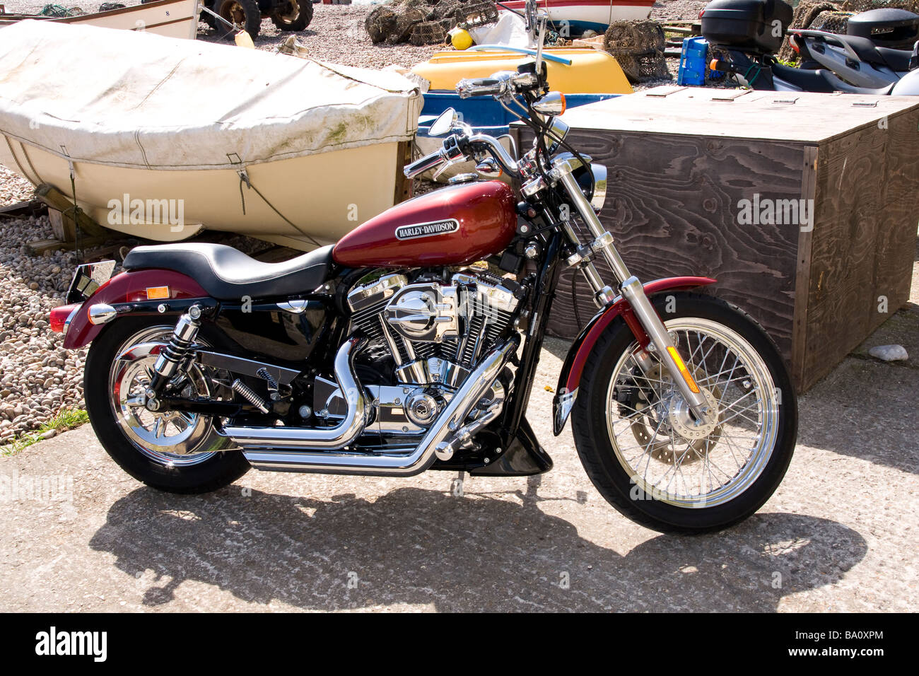 Harley Davidson Motorrad Stockfotografie - Alamy