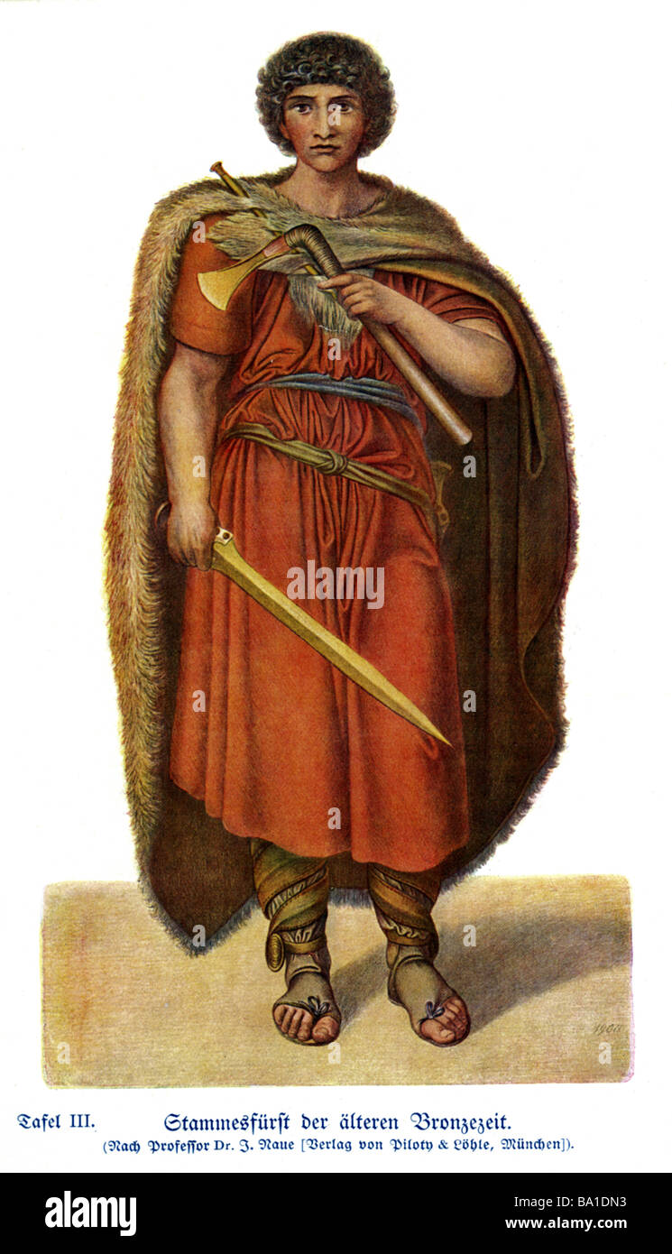 Alte Welt, Germanische Völker, Stammesfürst aus der Späten Bronze, 1. ...