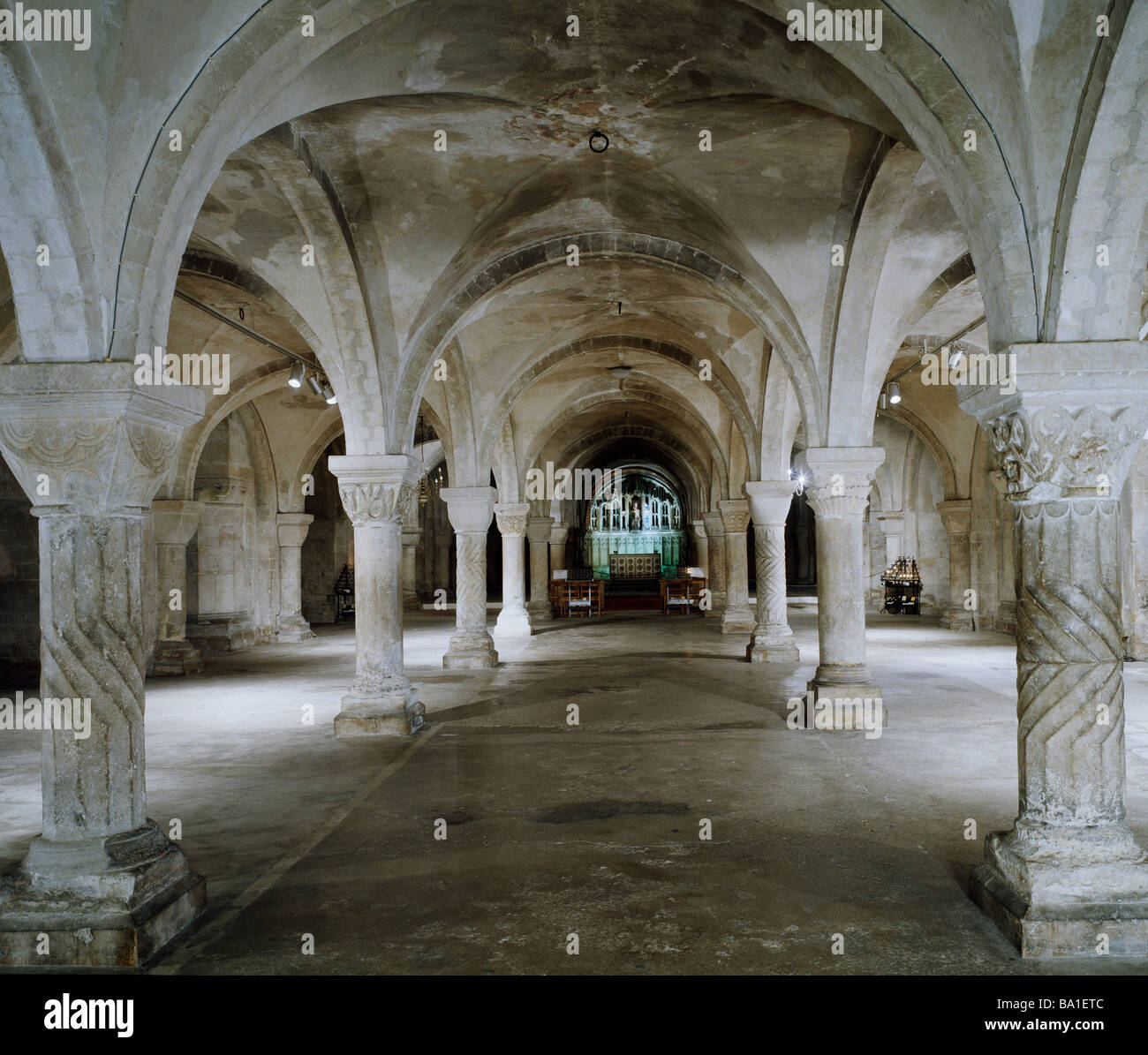 Canterbury Kathedrale Krypta Stockfotografie - Alamy