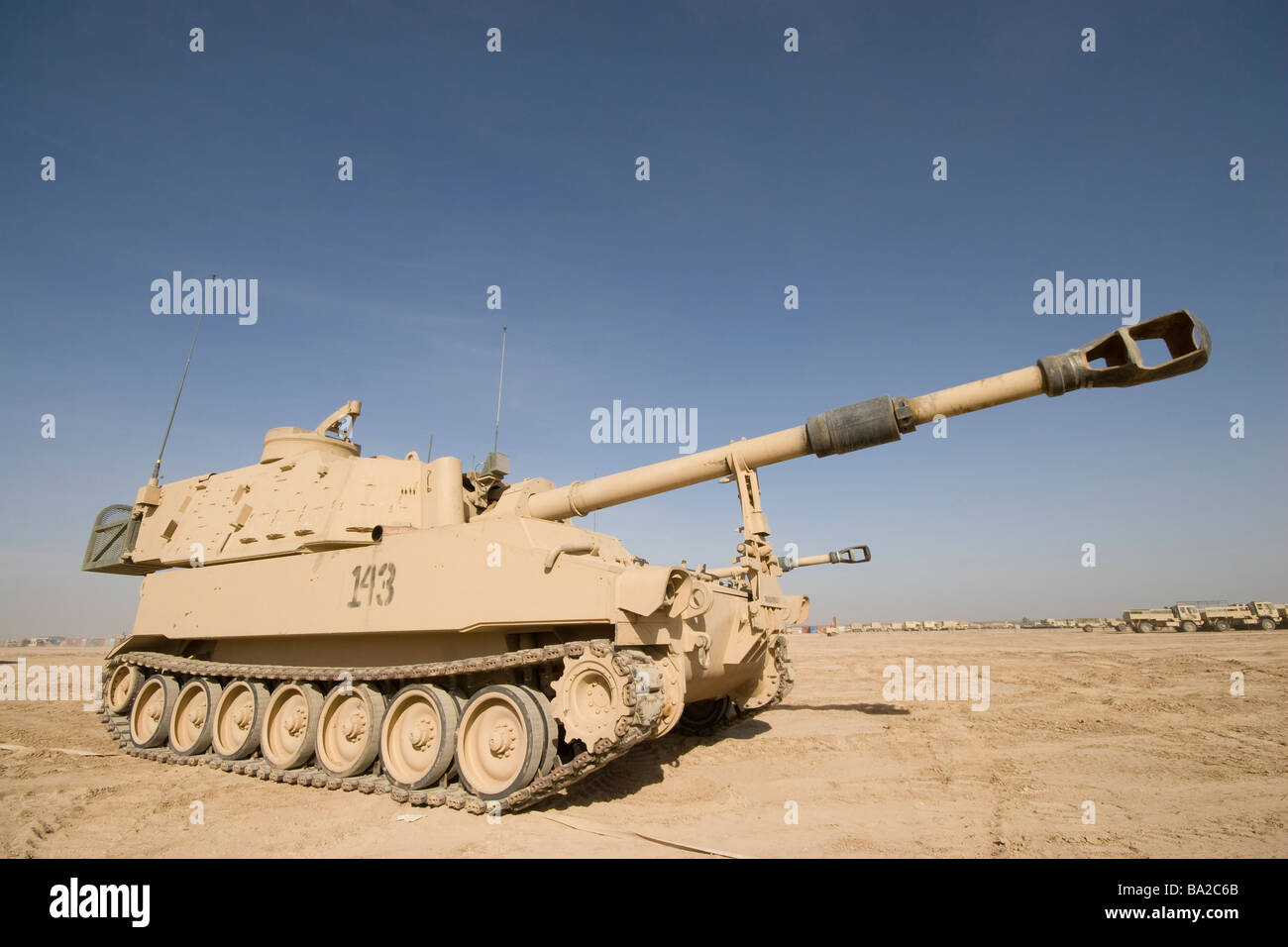 Baqubah, Irak - M109 Paladin, eine selbstfahrende 155 mm Haubitze Stockfotografie - Alamy