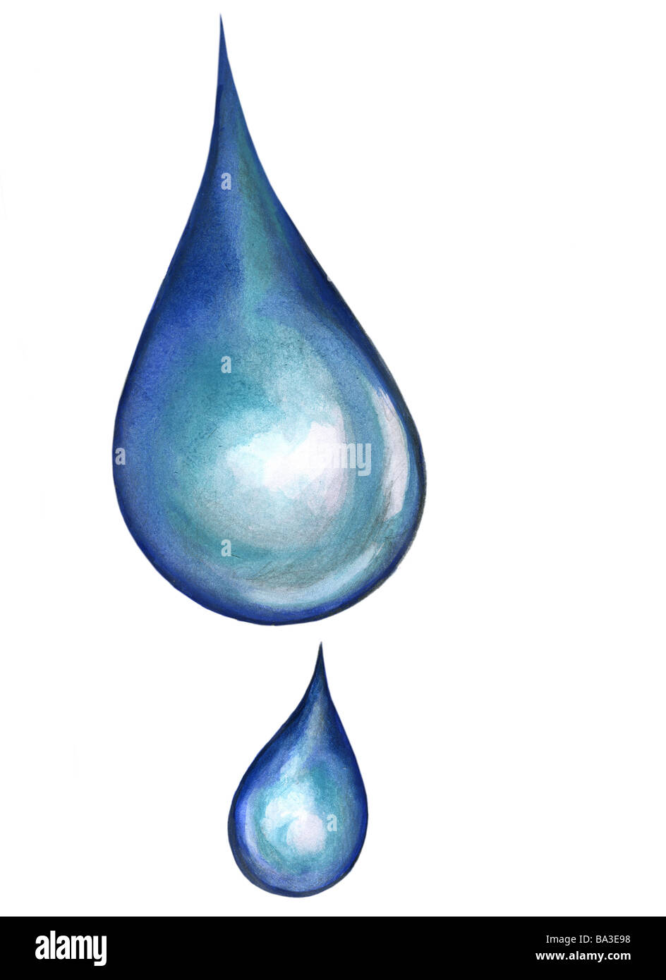 Wassertropfen Zeichnung