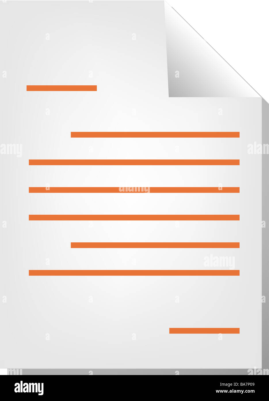 Dokument-Datei Typ Symbol Abbildung clipart Stockfotografie - Alamy