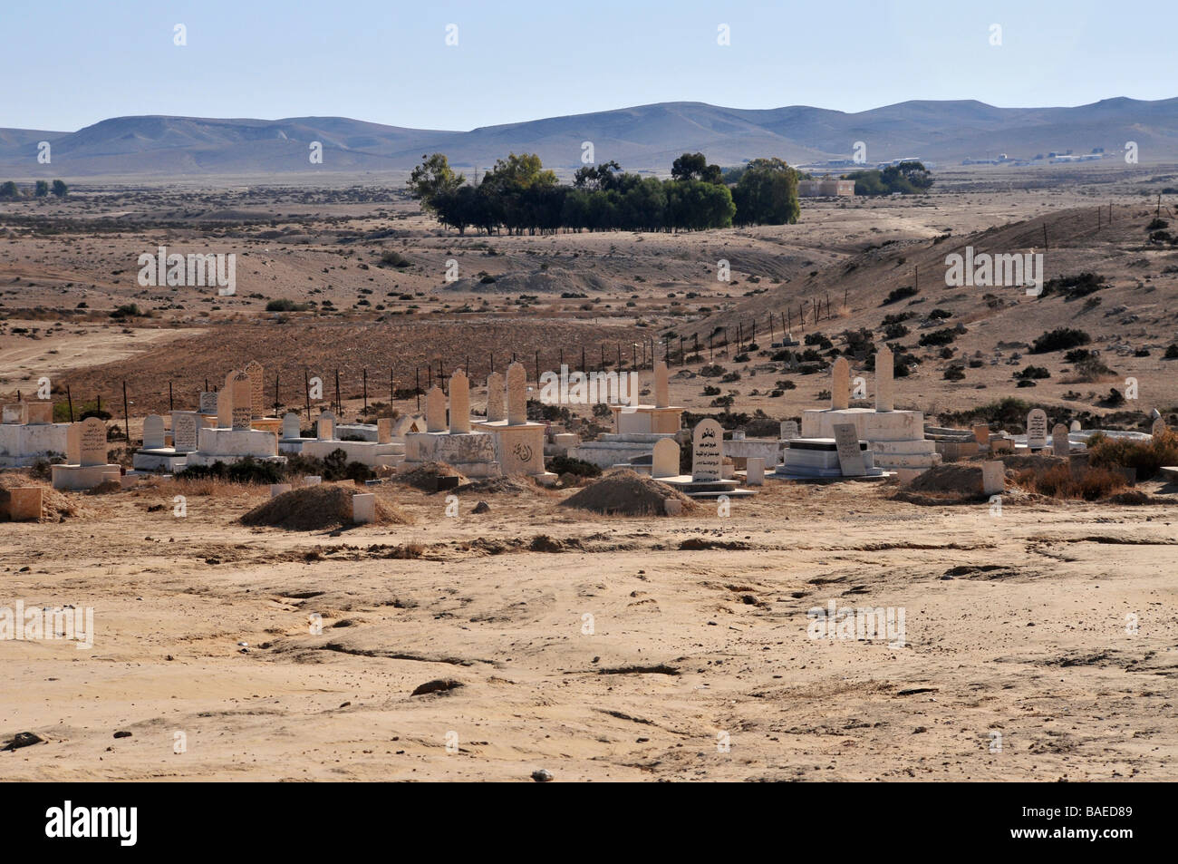 Israels Negev Wüste Beduinen Friedhof Stockfotografie - Alamy
