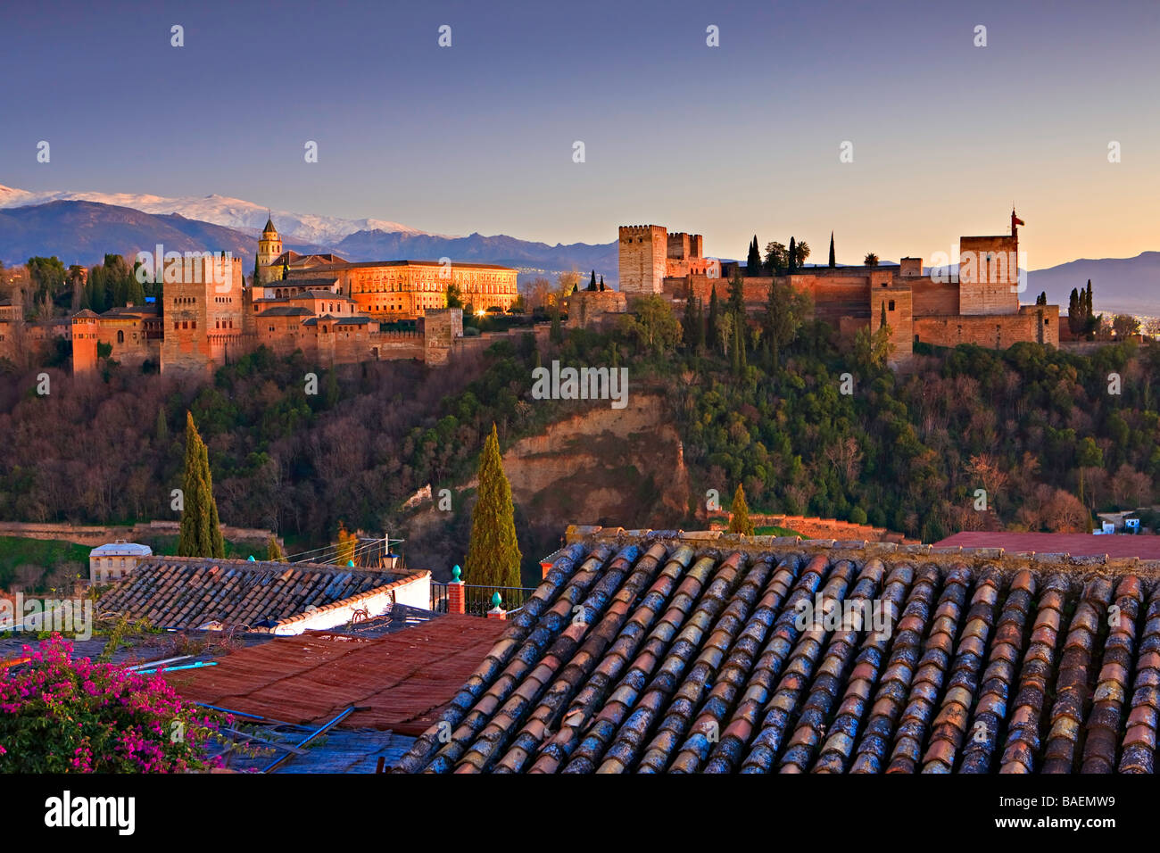 Die Alhambra (La Alhambra) eine maurische Festung und Palast bezeichnet ...