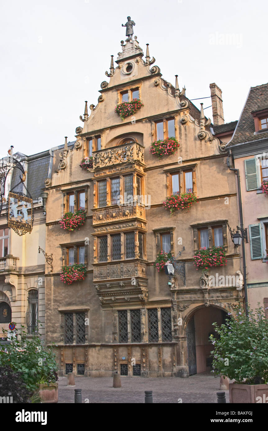 Maison des Tetes Colmar Elsass Frankreich Stockfotografie - Alamy