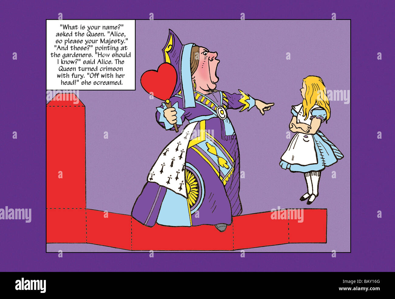 Queen of hearts and alice in wonderland -Fotos und -Bildmaterial in ...