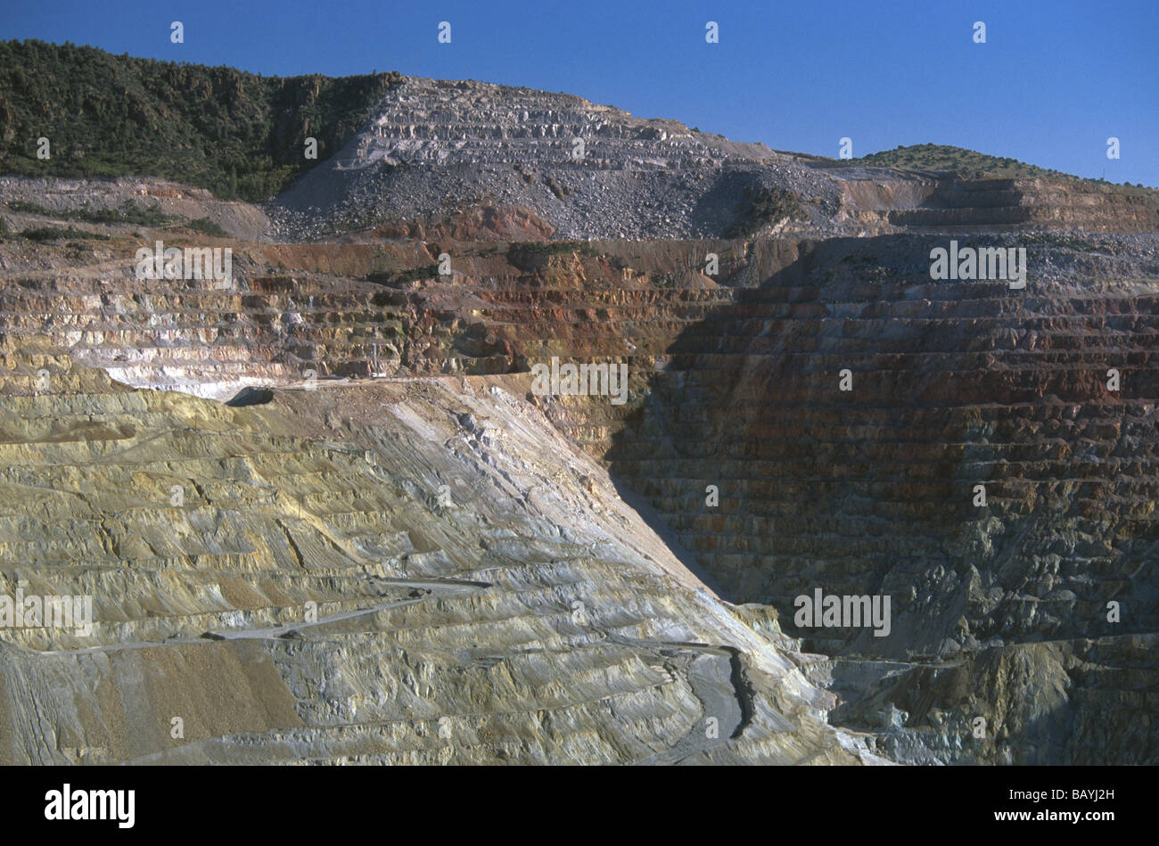 Santa Rita Tagebau Kupfermine in der Nähe von Silver City New Mexico ...