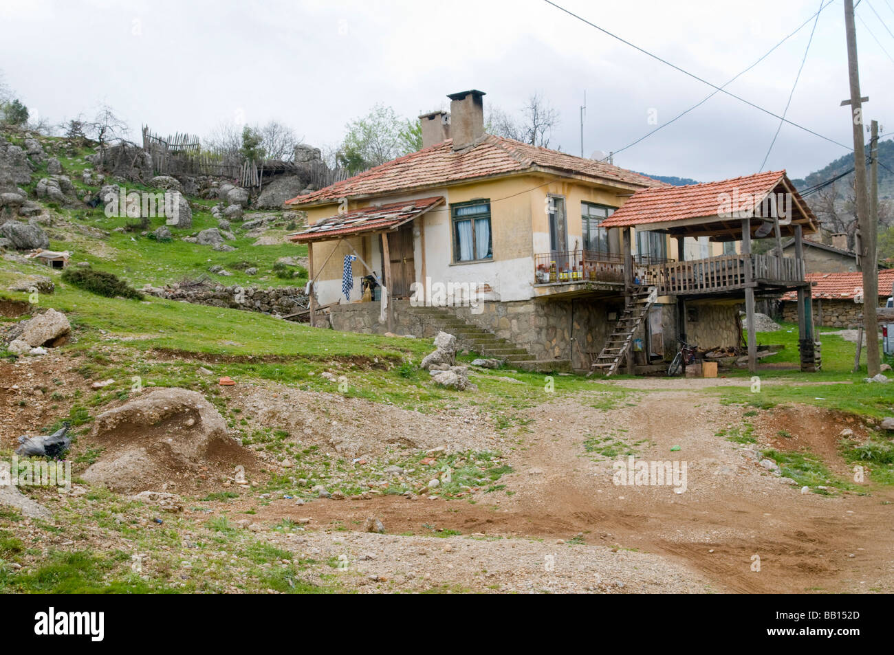 Türkei-Antalya-Koprulu-River-Canyon das kleine Dorf von Selge ...