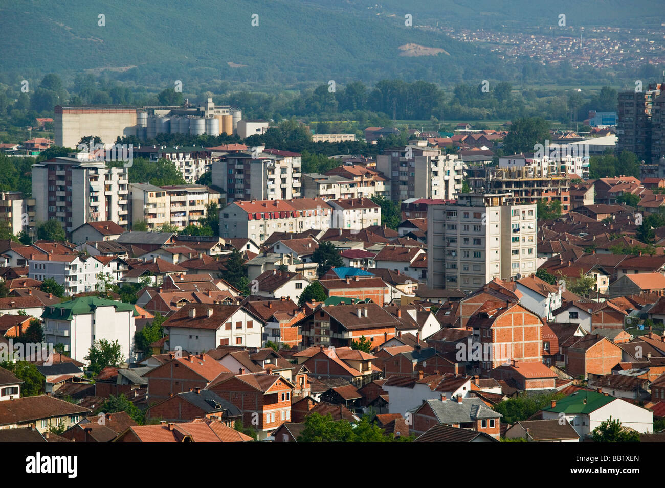 Mazedonien, Tetovo. Tetovo City Überblick Stockfotografie - Alamy