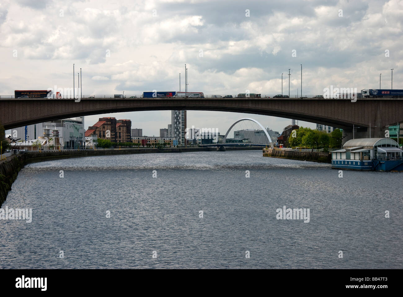 Wichtigsten Waterfront River Clyde-Glasgow Stockfotografie - Alamy