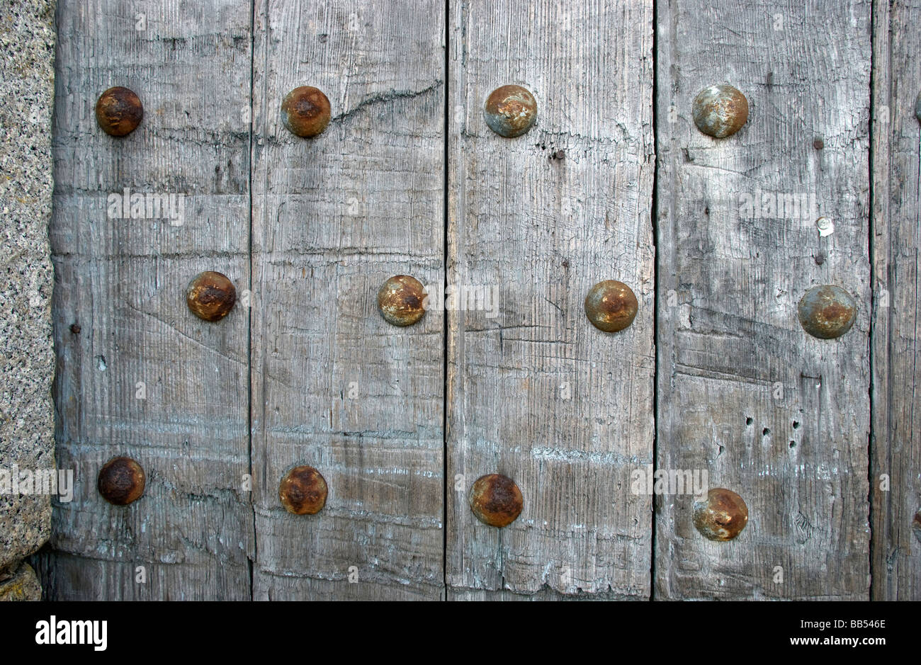 Plank Bolzen Türen Festung Barriere grob behauenen horizontal stabile ...