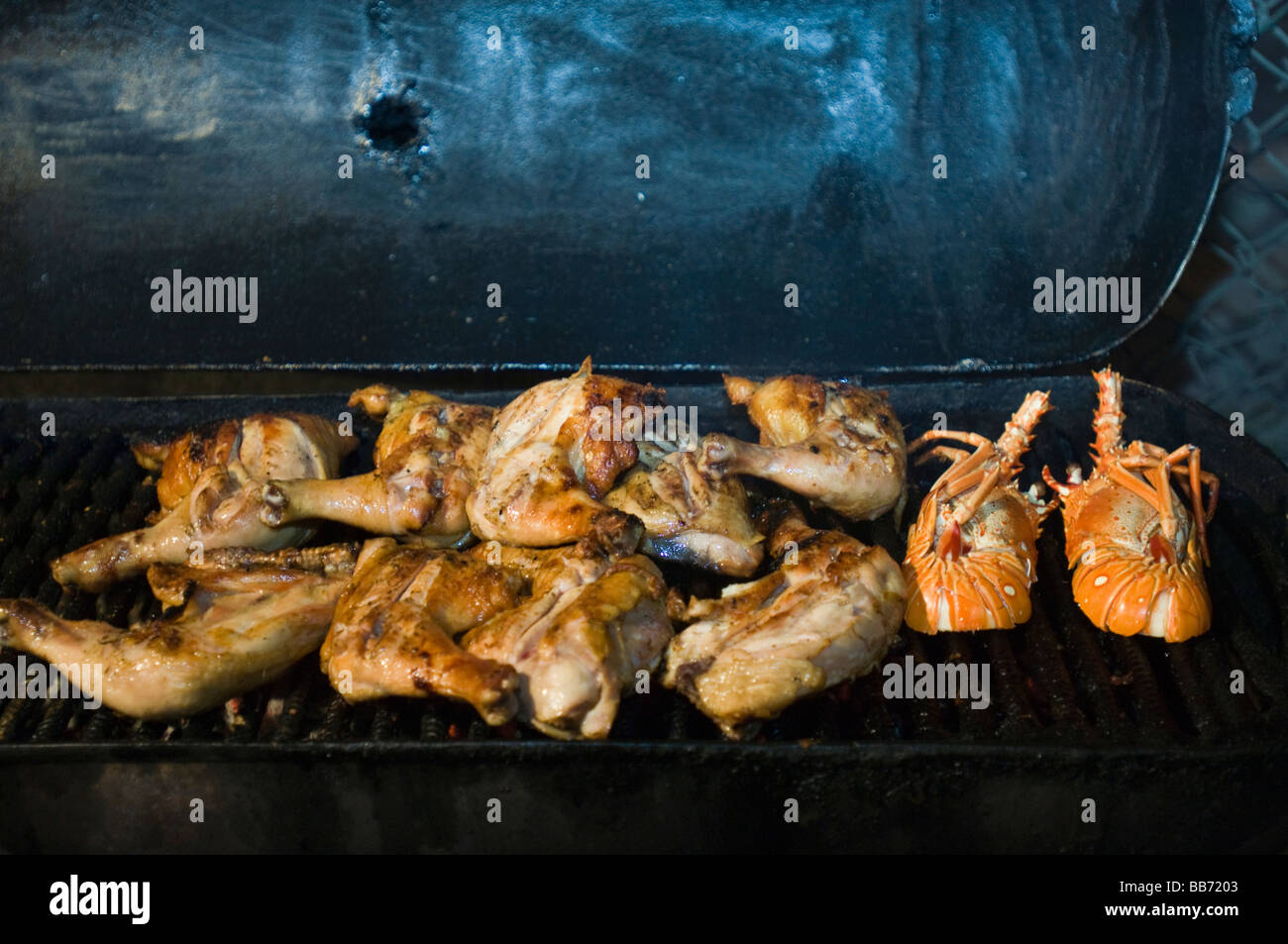 Johnny B unter dem Baum Lolo St Martin St Maarten Stockfotografie - Alamy
