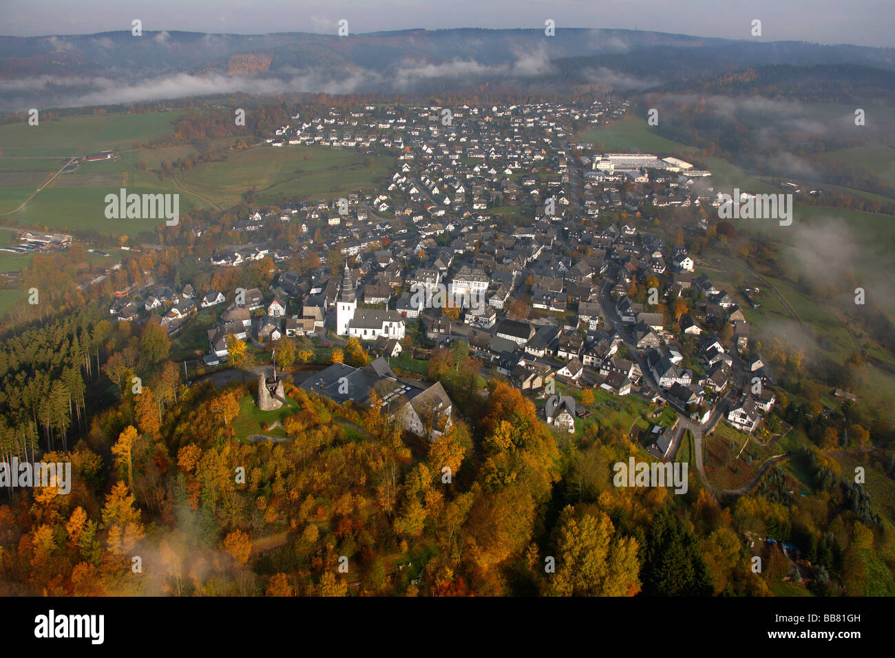 Aerial Photo Eversberg Meschede Sauerland Stockfotos und -bilder Kaufen ...