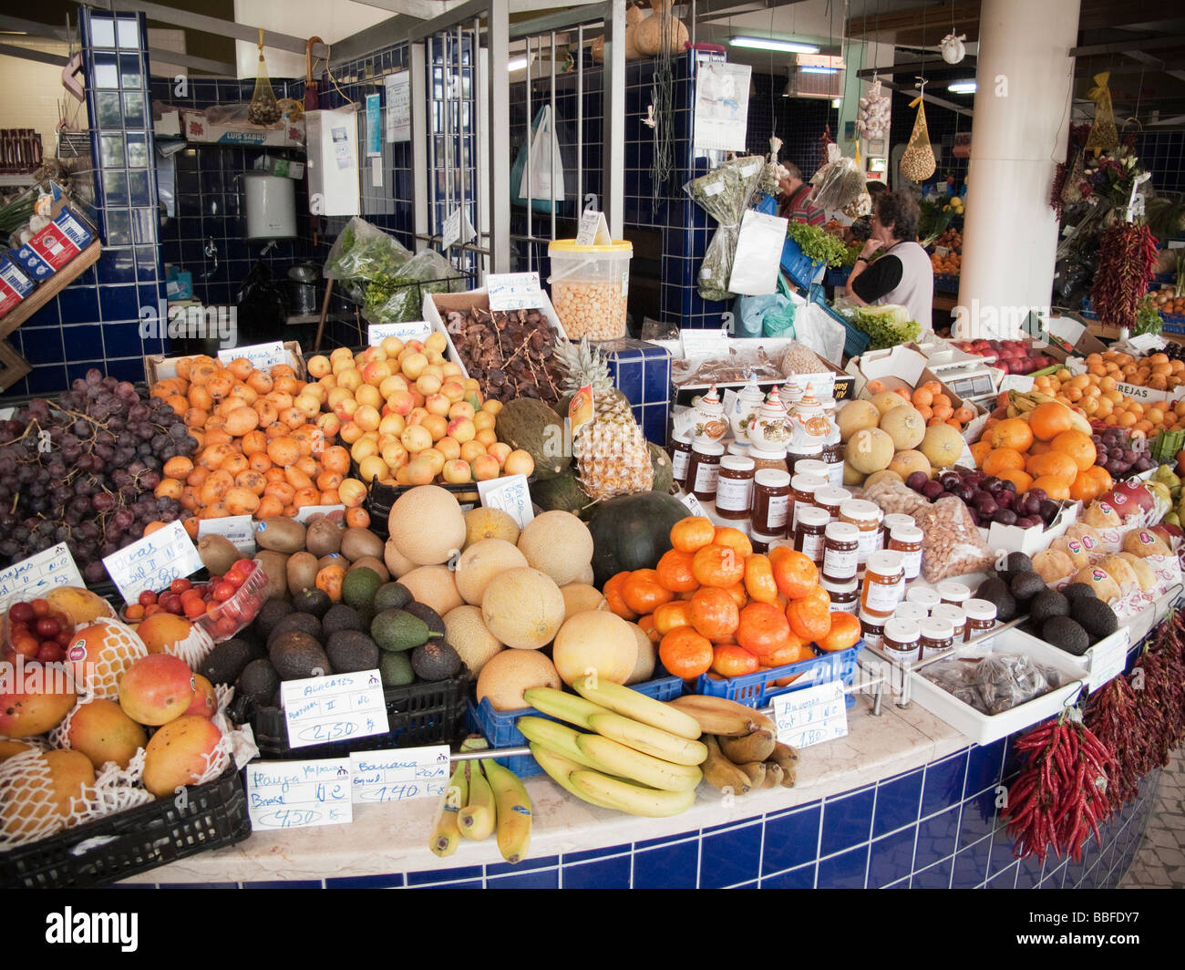 Bauernmarkt Lagos Algarve Portugal Stockfotografie - Alamy