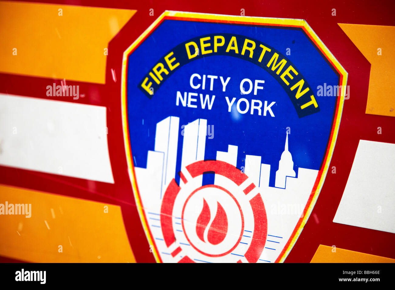 Fire Department New York City Logo FDNY Emblem Stockfotografie - Alamy