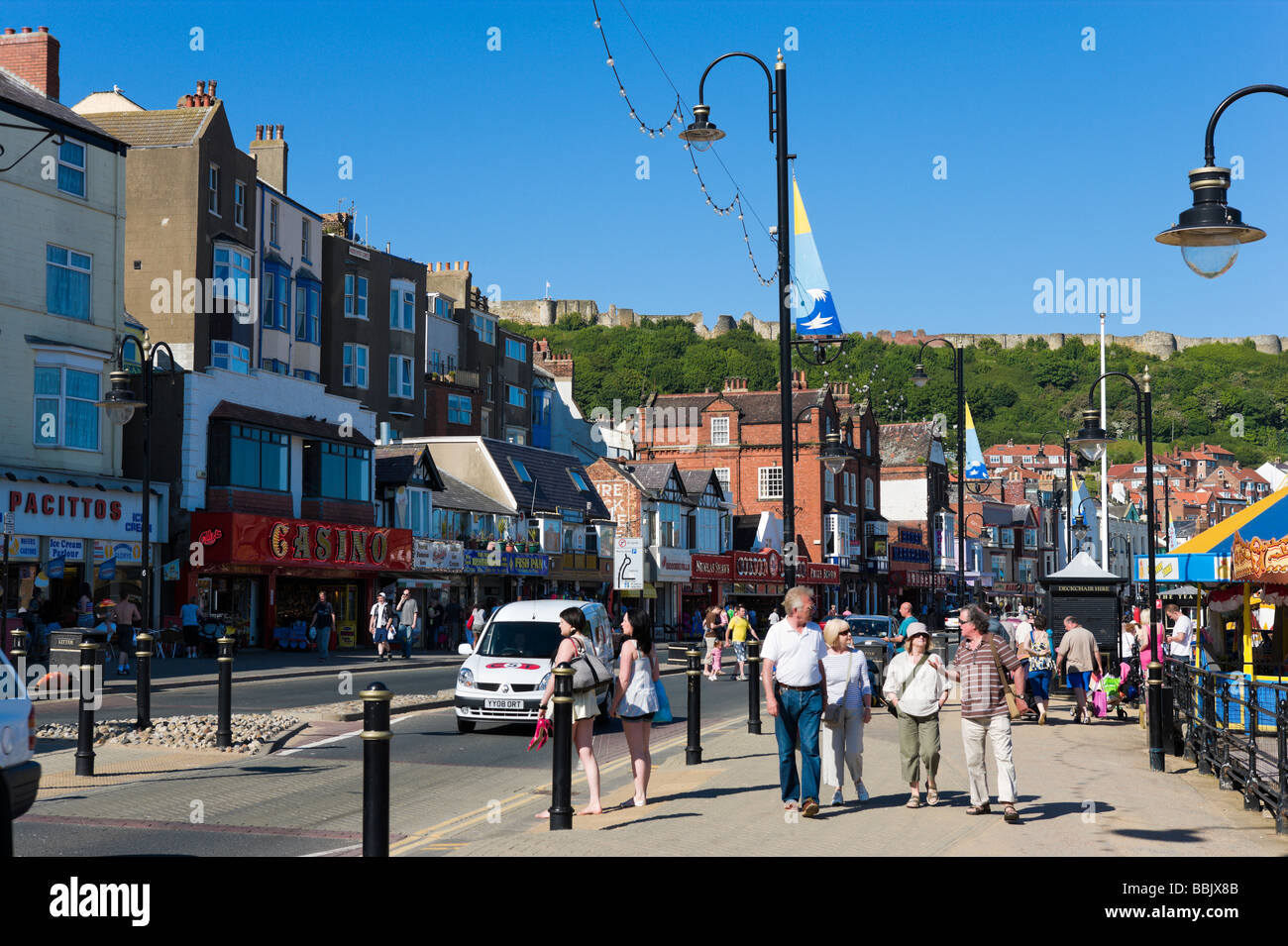 Die Promenade in South Bay, Scarborough, North Yorkshire, England ...