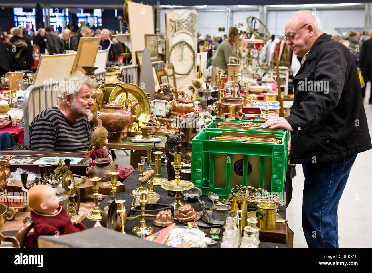 Einen Stand auf dem Flohmarkt, Kopenhagen, Dänemark Stockfotografie - Alamy