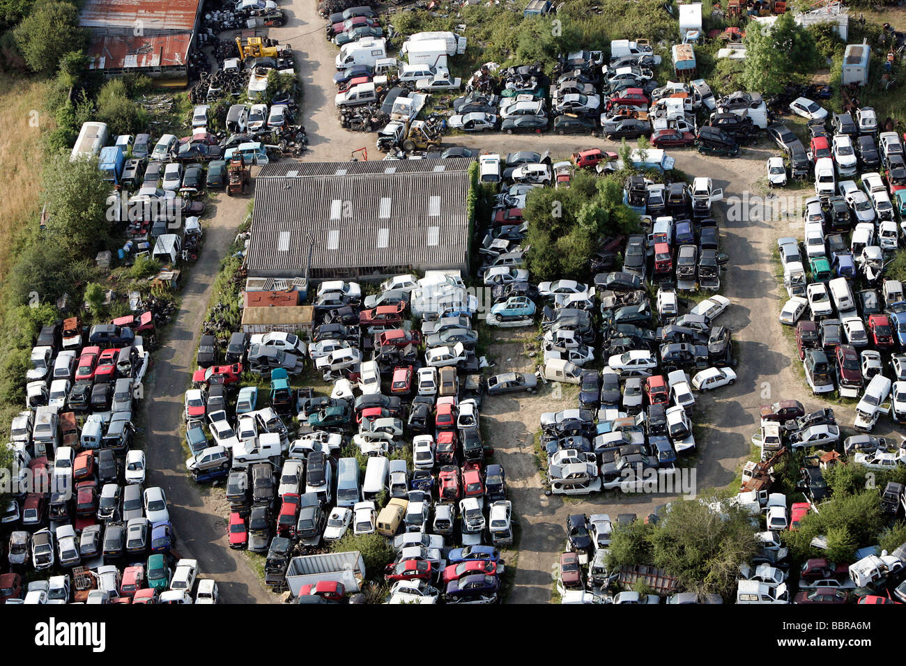 Schrottplatz von oben -Fotos und -Bildmaterial in hoher Auflösung – Alamy