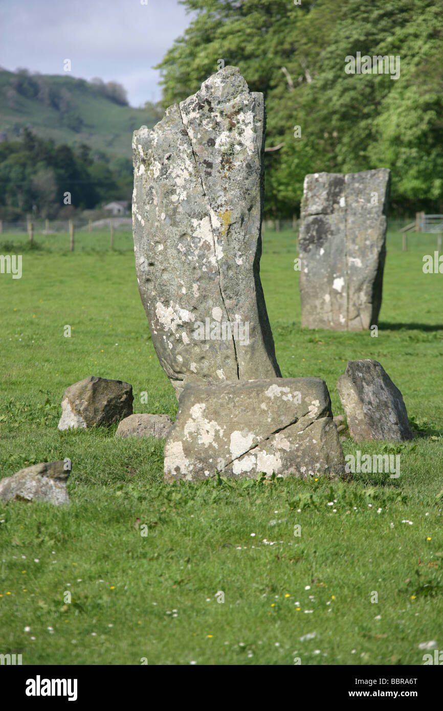 Nether Largie Standing Stones, Kilmartin, Schottland. Malerische ...