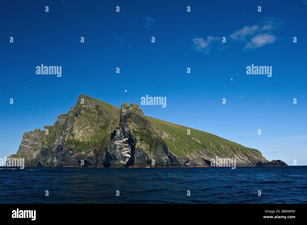 Boreray, einer der Inseln, aus denen sich die St.-Kilda-Archipels ...