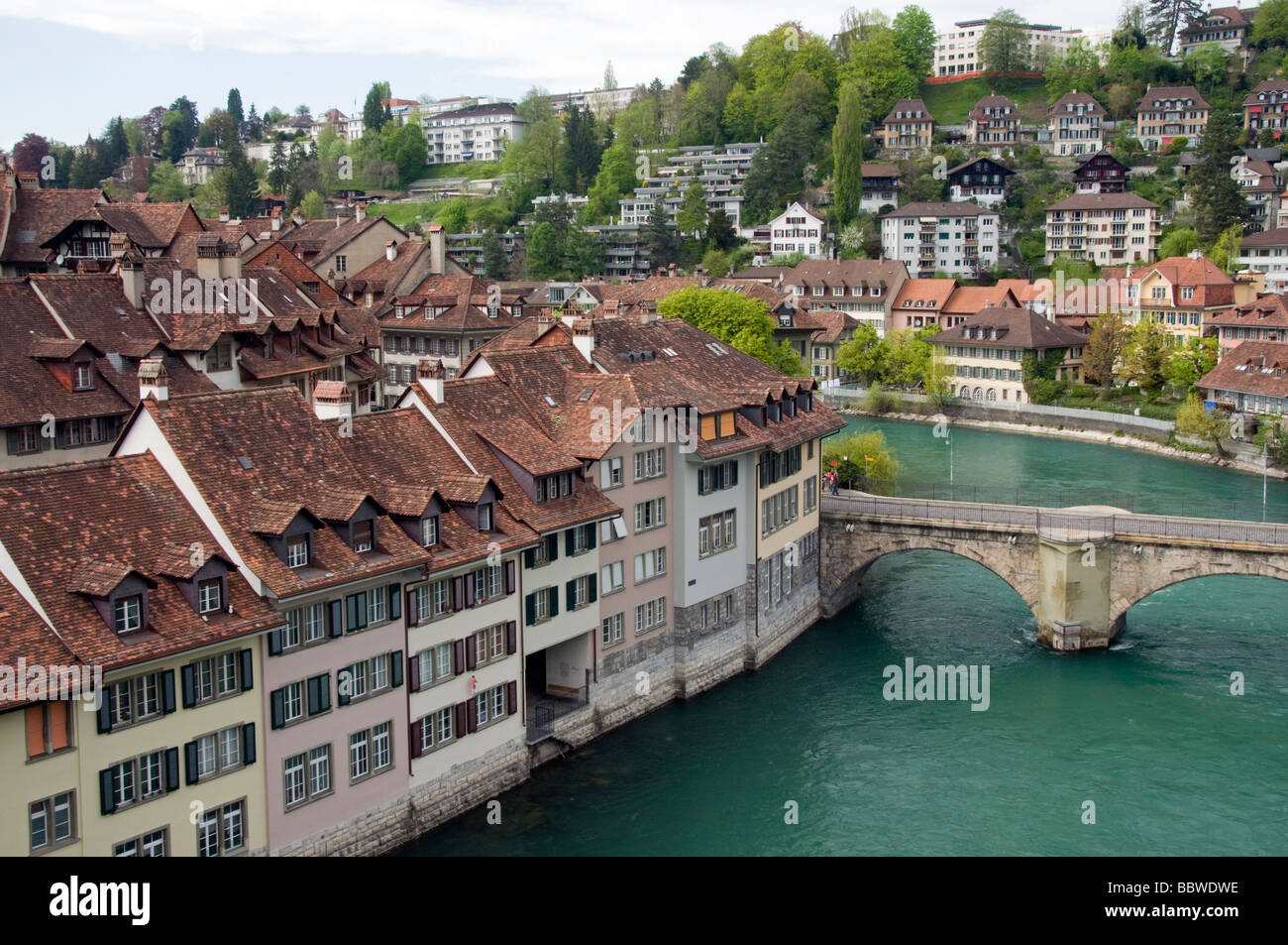 Altstadt Bern und Fluss Aare, Schweiz Stockfotografie - Alamy