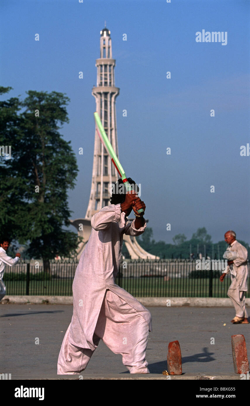 Pakistan Punjab Region Lahore Minar-e-Pakistan-cricket Stockfotografie ...