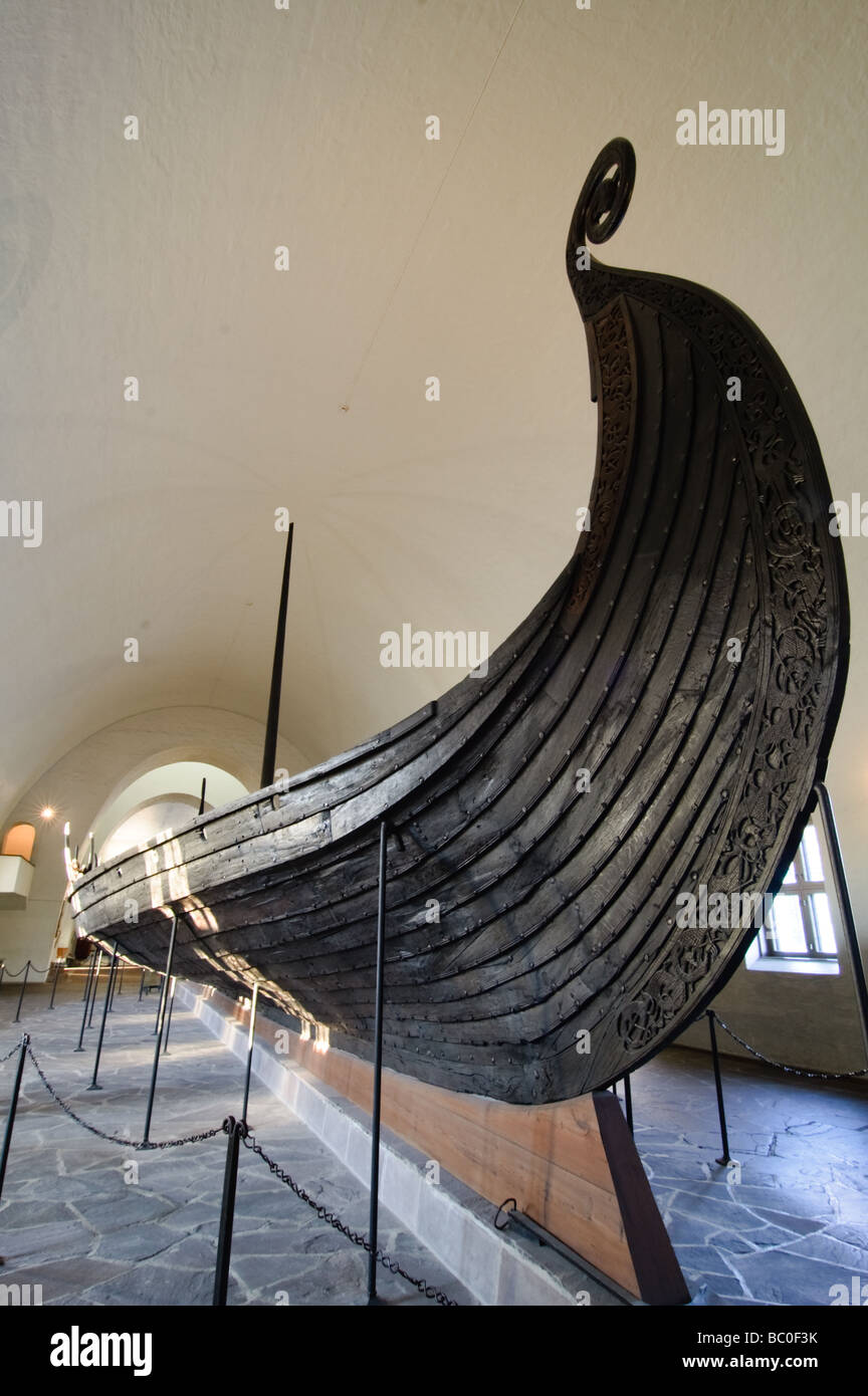 Wikinger-Schiff im Wikingerschiff-Museum, Oslo, Norwegen ...