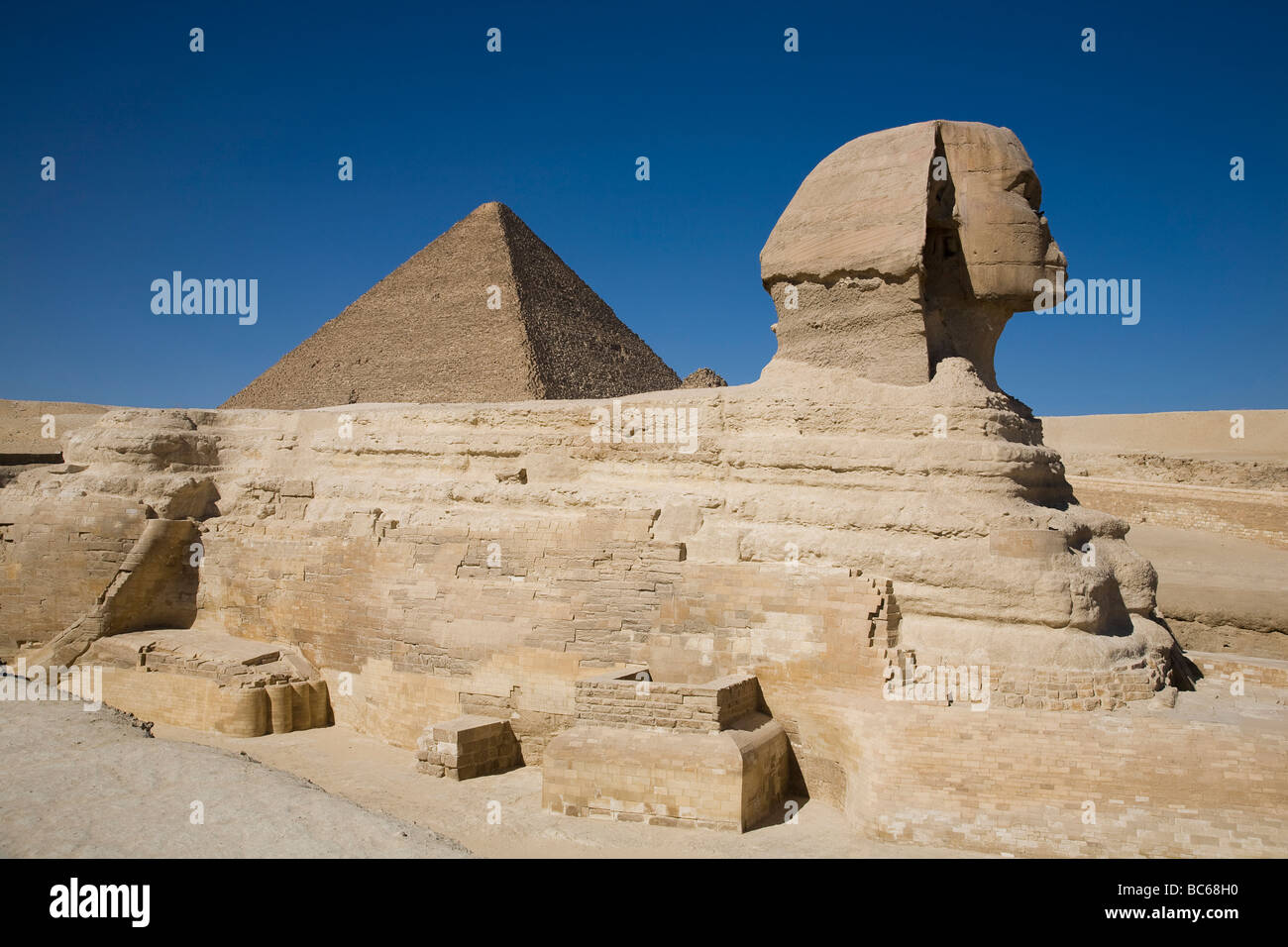 Sphinx, Ägypten, große Pyramide von Gizeh, Cario, vierten Dynastie ...