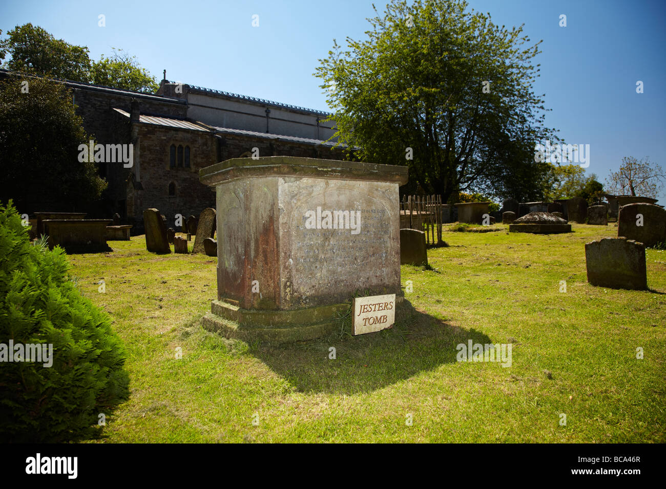 Hofnarren Grab, "Hier genannt liegt der Earl von Suffolks Narr Männer ...