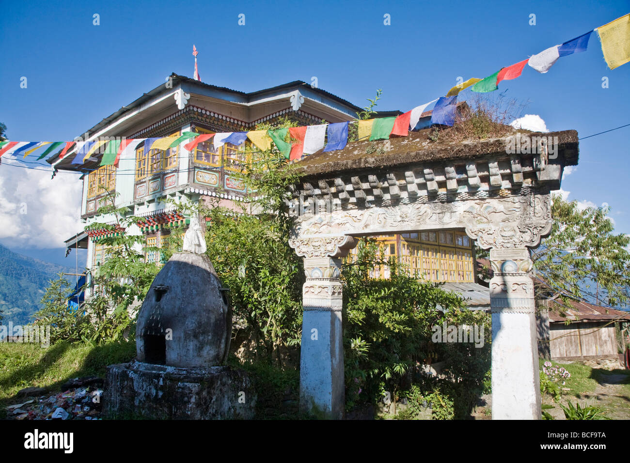 Indien, Sikkim, Pelling Pemayangtse Gompa, eines Sikkim die älteste und ...