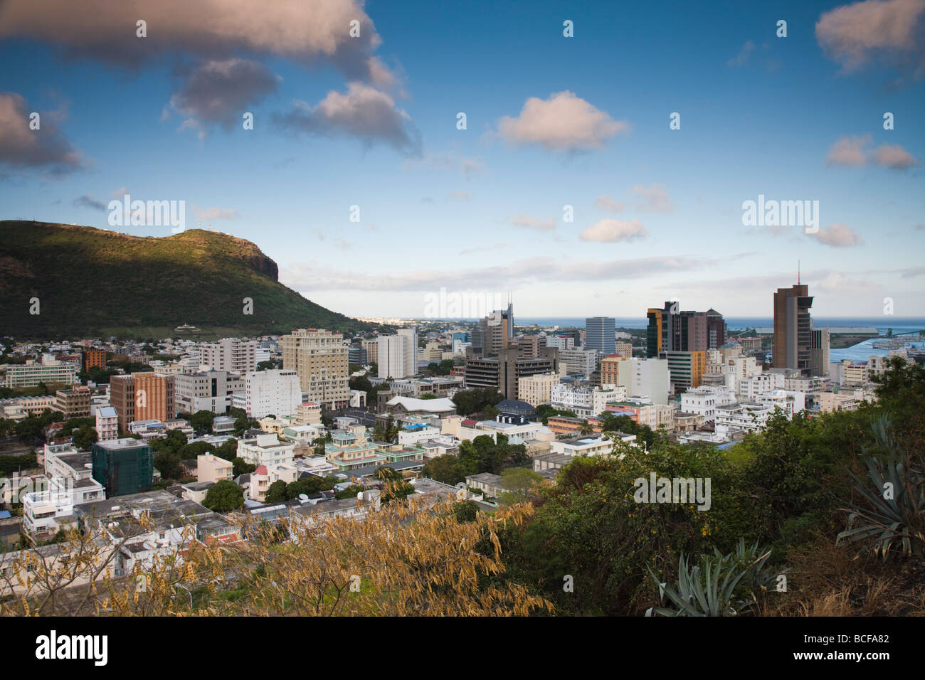 Mauritius, Port Louis, Blick auf die Stadt von Fort Adelaide ...