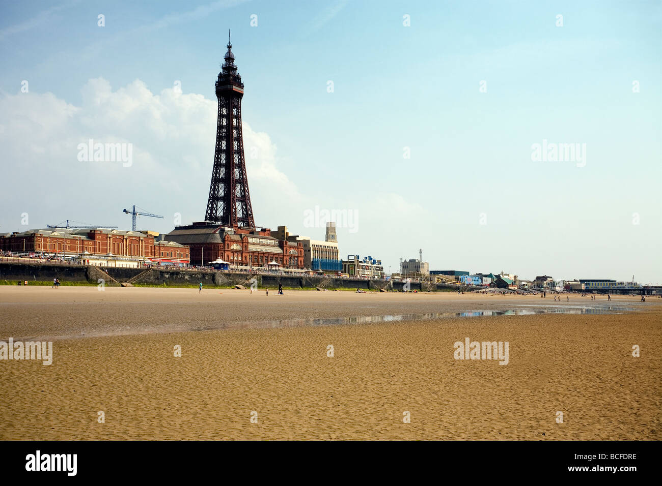 Blackpool Strand und Turm Stockfotografie - Alamy