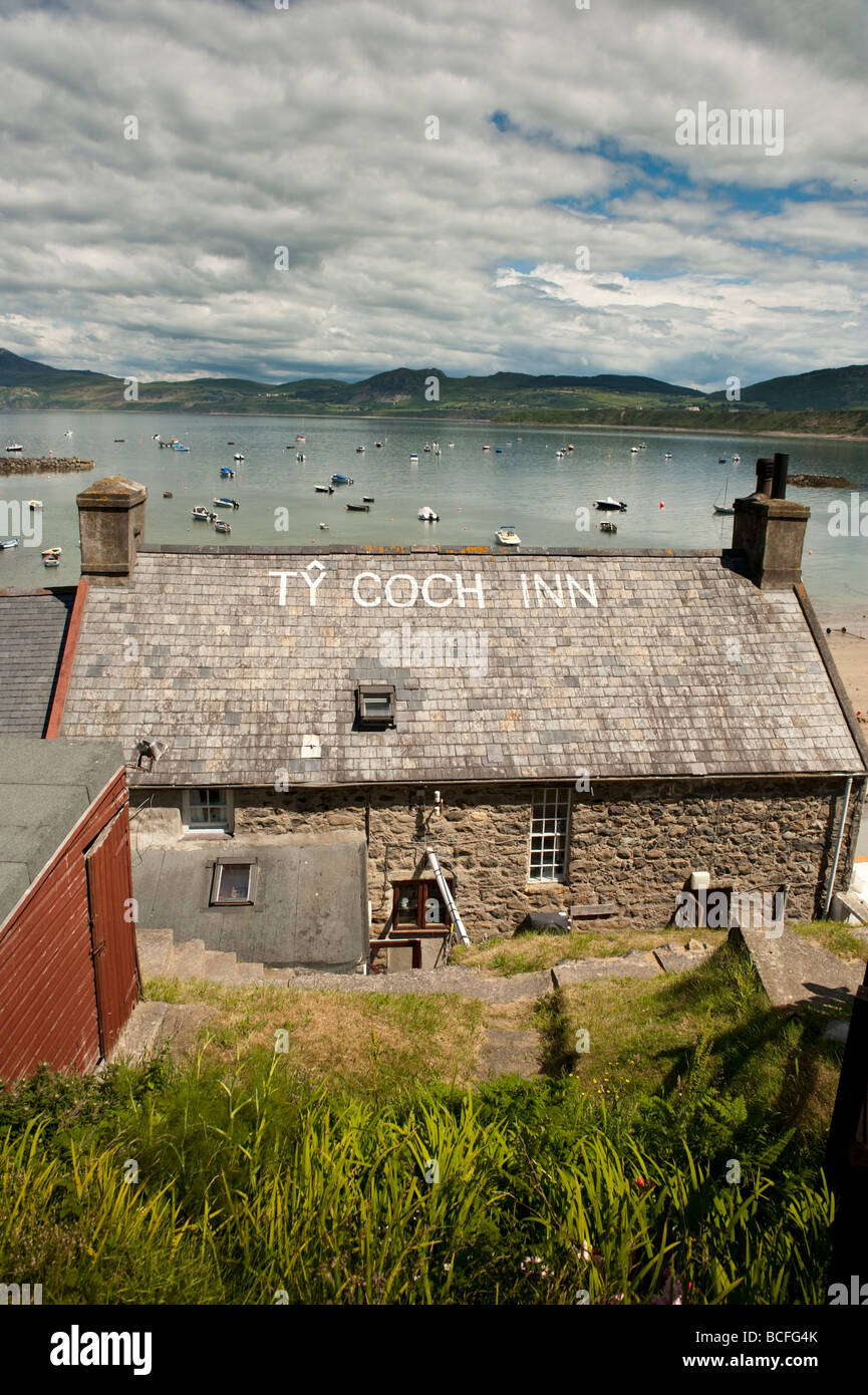 Ty Coch Inn Pub am Strand von Porth Dinllaen Lleyn Halbinsel North ...