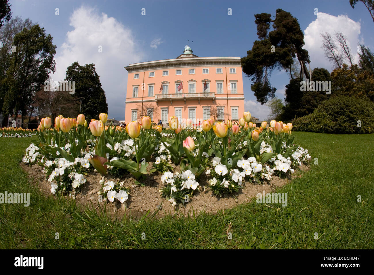 Villa Ciani Kunstmuseum im Parco Civico Lugano Lago di Lugano Tessin ...