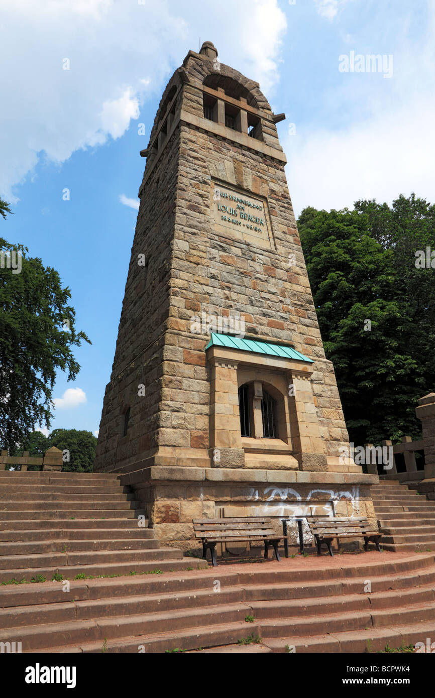 Route der Industriekultur, Berger-Denkmal Auf Dem Hohenstein Im Ardeygebirge, Aussichtsturm ...