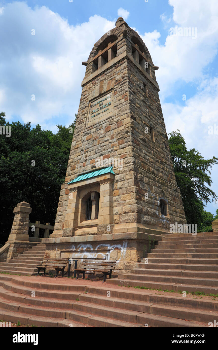 Route der Industriekultur, Berger-Denkmal Auf Dem Hohenstein Im Ardeygebirge, Aussichtsturm ...