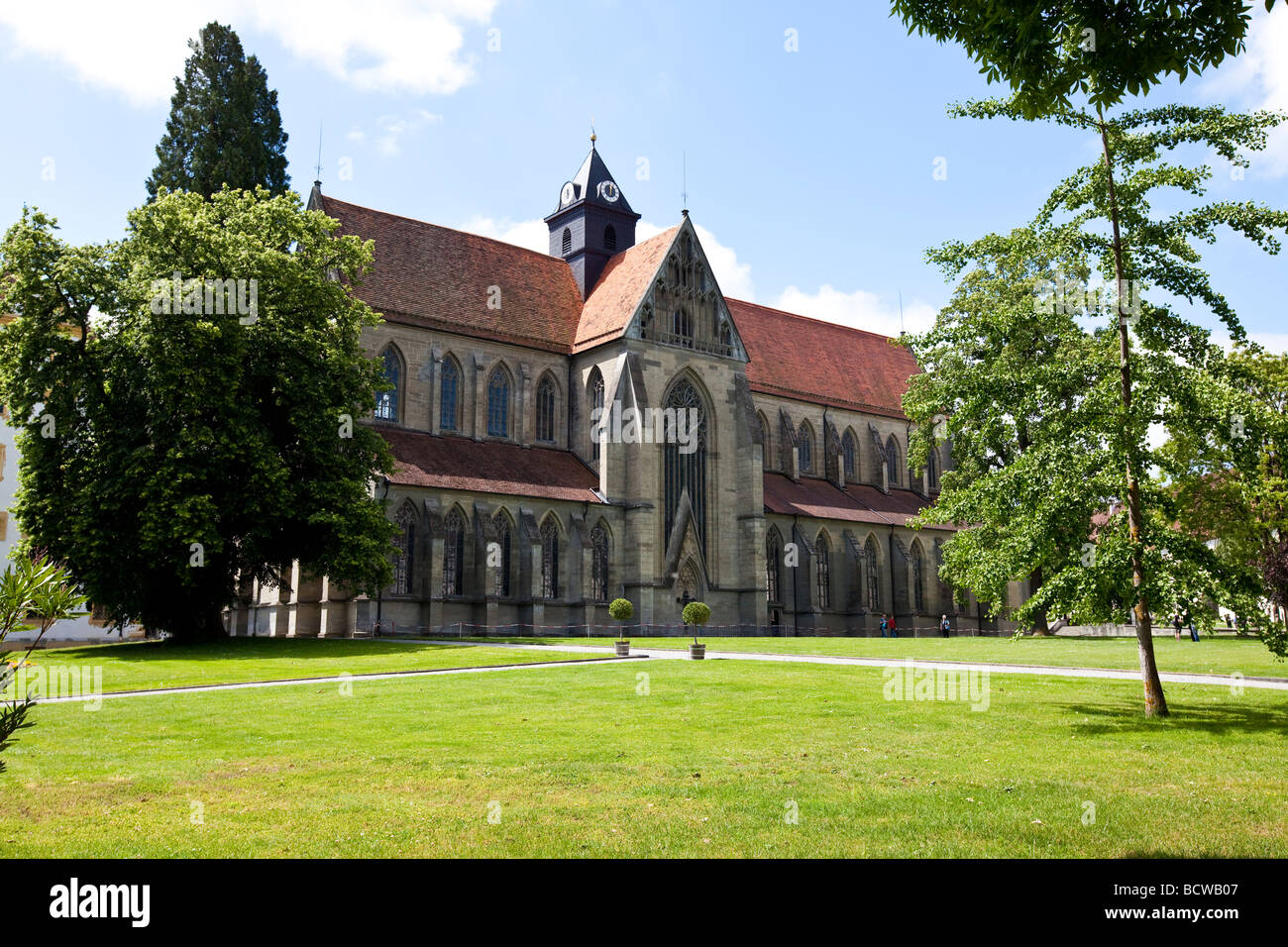 Das hohe gotische Münster der Reichsabtei Salem Abtei, Kloster des Zisterzienserordens, Südwest ...