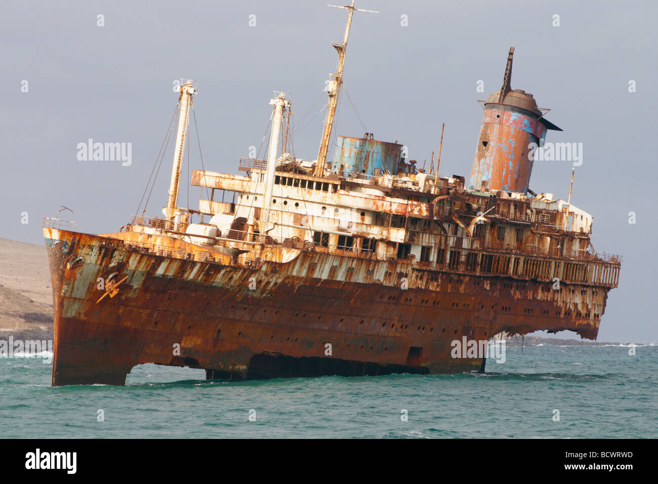 Das Wrack der SS American Star, Playa de Garcey, Fuerteventura ...