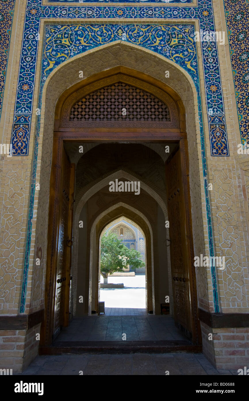Eintritt in das Kolon-Moschee in Buchara Usbekistan Stockfotografie - Alamy